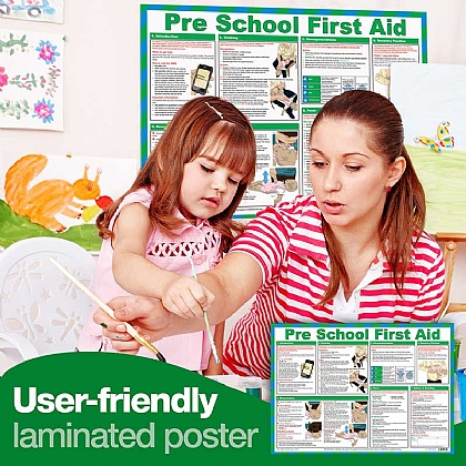 Workplace First Aid Guide Poster (A2, Laminated) | First Aid Online