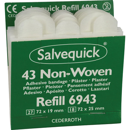 Salvequick Pilferproof Blue Plasters Refill (Pack of Six) | Plasters ...