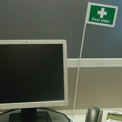 First Aider Desk Sign | First Aider Identification | First Aid Online
