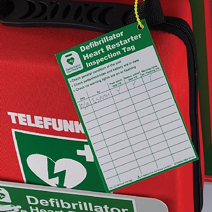 First Aid Kit Inspection Tag 8.5cm x 13cm